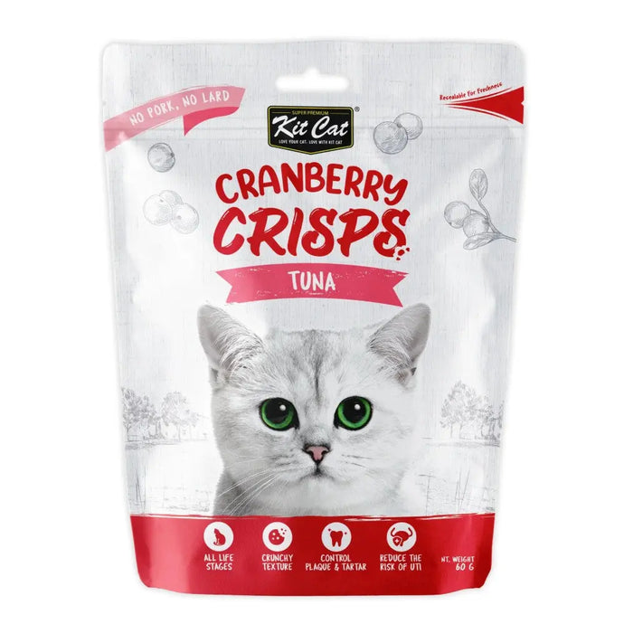 Kit Cat Cranberry Crisps Tuna | Buy Cat Treats Online – Canine & Co